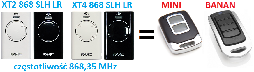 FAAC pilot 4-kanałowy XT4 868 SLH LR